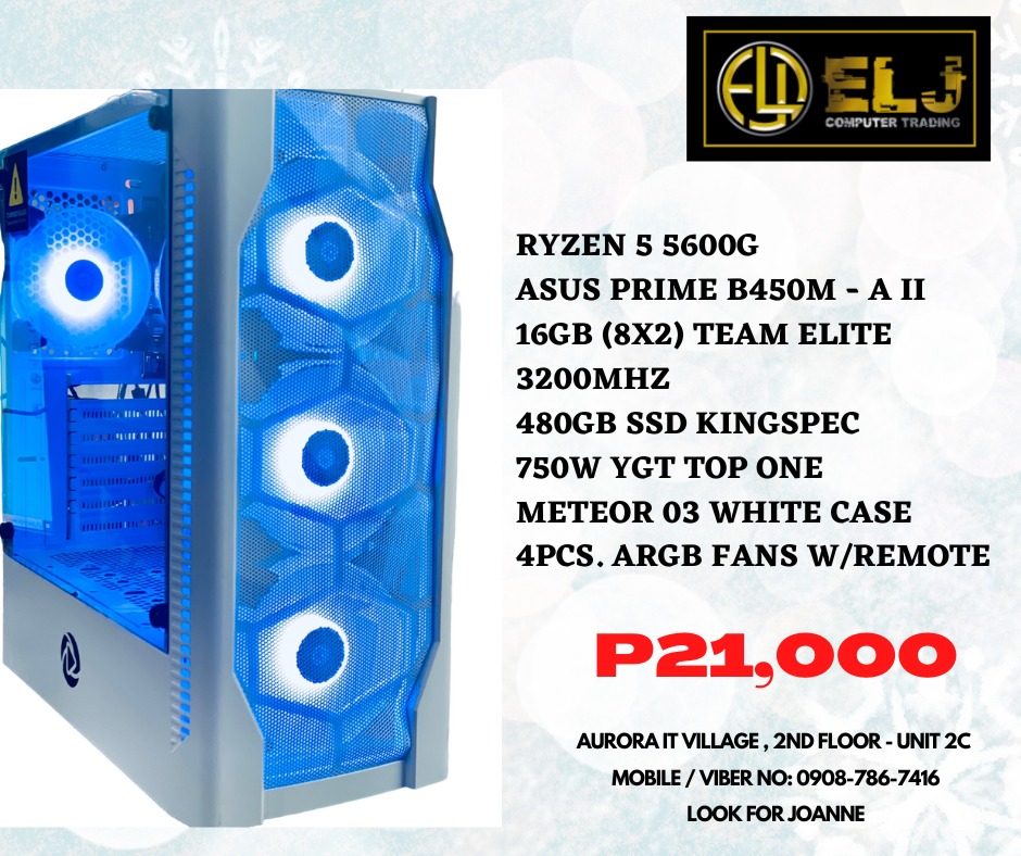 SYSTEM UNIT FOR SALE RYZEN 5 5600G / 16GB / 480GB , Computers & Tech ...