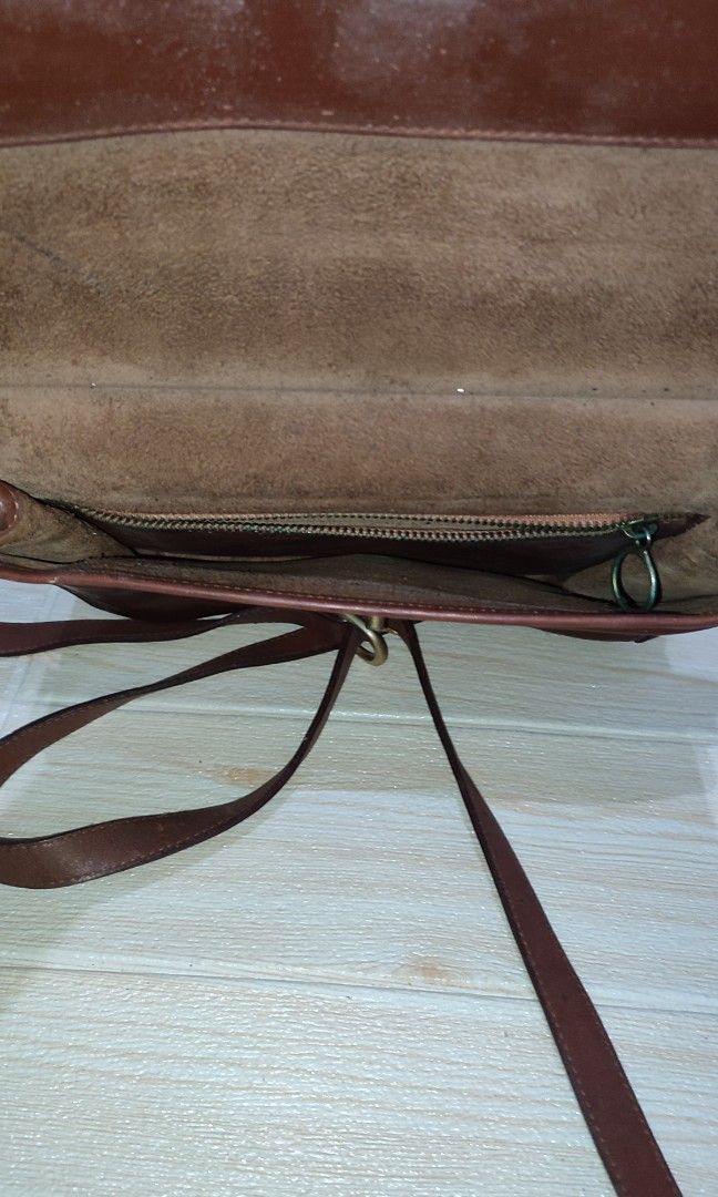 Tas Sling Vintage Full kulit asli Second Bekas seken, Fesyen Wanita ...