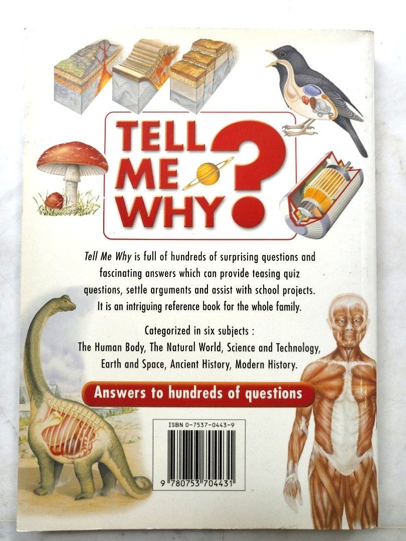 Tell Me Why Science Books, Hobbies & Toys, Books & Magazines, Fiction ...