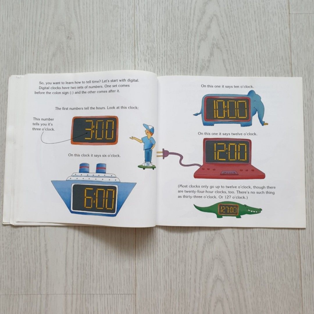 Telling Time - Children Learning Education Book, Hobbies & Toys, Books ...