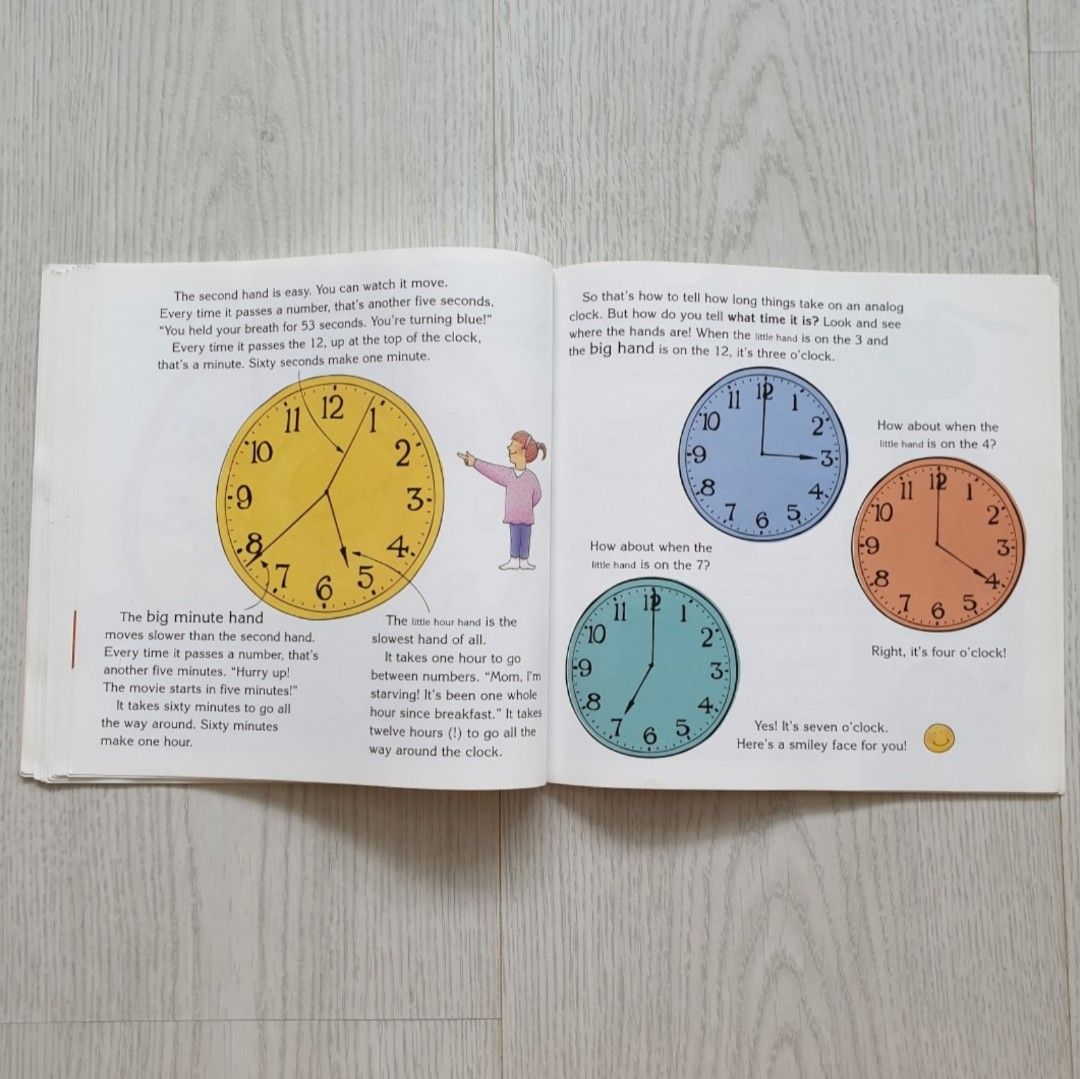 Telling Time - Children Learning Education Book, Hobbies & Toys, Books ...