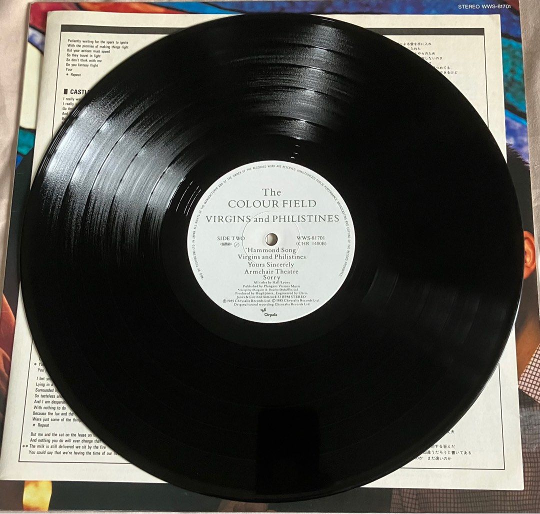 THE COLOUR FIELD Virgins and Philistines Vinyl LP, Hobbies & Toys ...