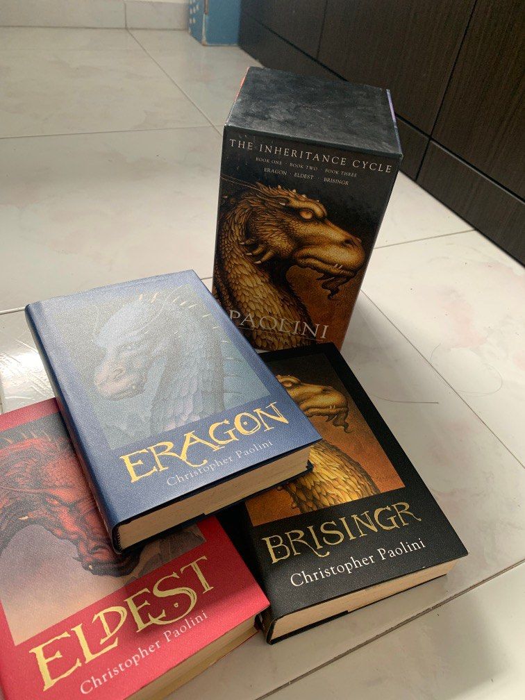 The inheritance Cycle books 1-3 (including the box), Hobbies & Toys ...