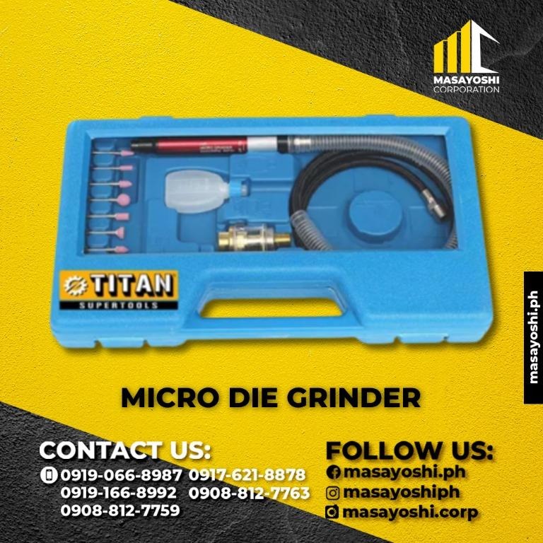 Titan Supertools Mini Pencil Type Air Micro Die Grinder Set Kit | Hand ...