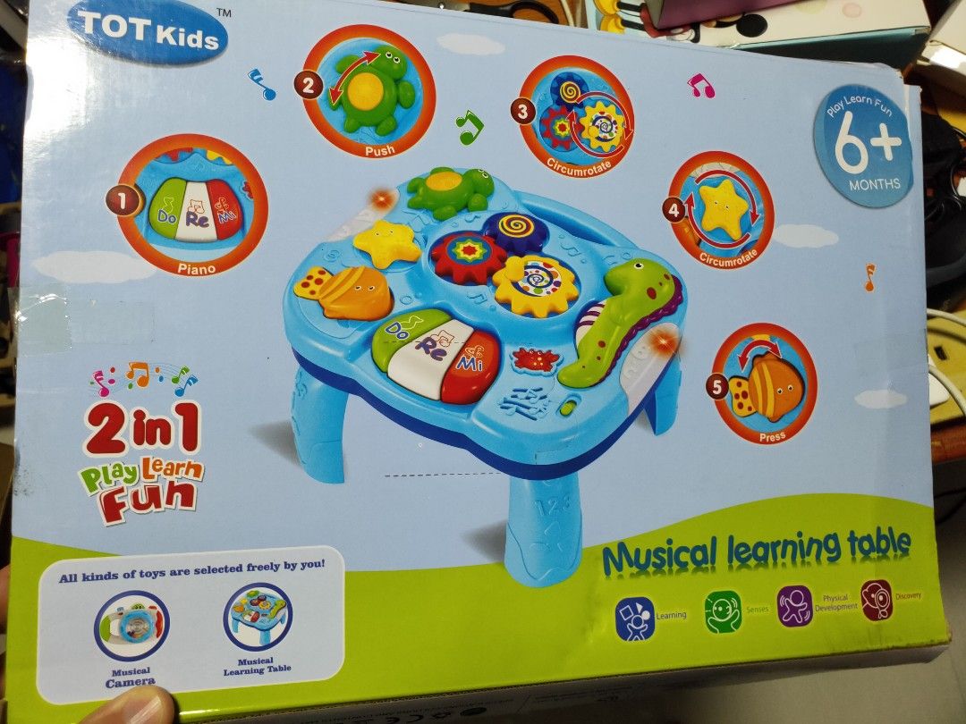 TOT kids musical learning table, Babies & Kids, Infant Playtime on ...