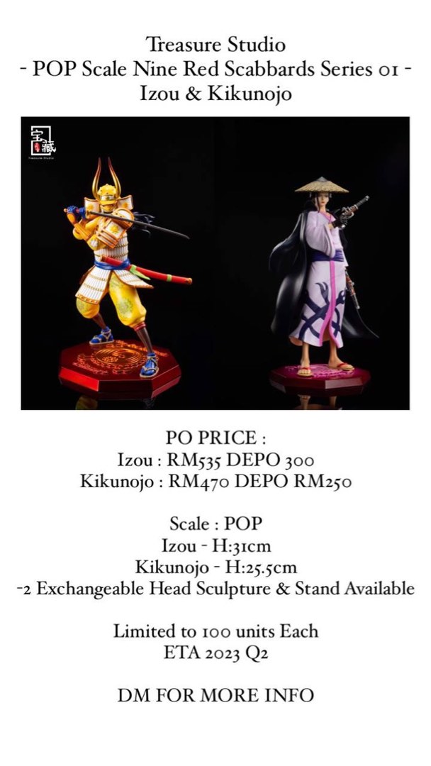 Treasure Studio - POP Scale Nine Red Scabbards Series 01 - Izou ...
