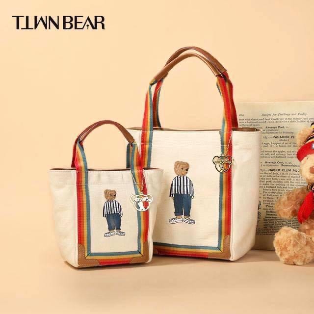 TTWN BEAR Rainbow Bag (Large), Women's Fashion, Bags & Wallets, Tote ...