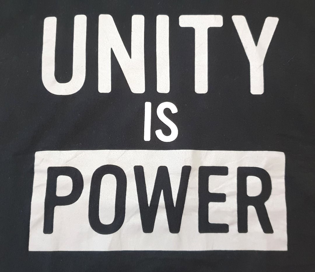 Unity is Power Graphic Black Shirt, Men's Fashion, Tops & Sets, Tshirts ...