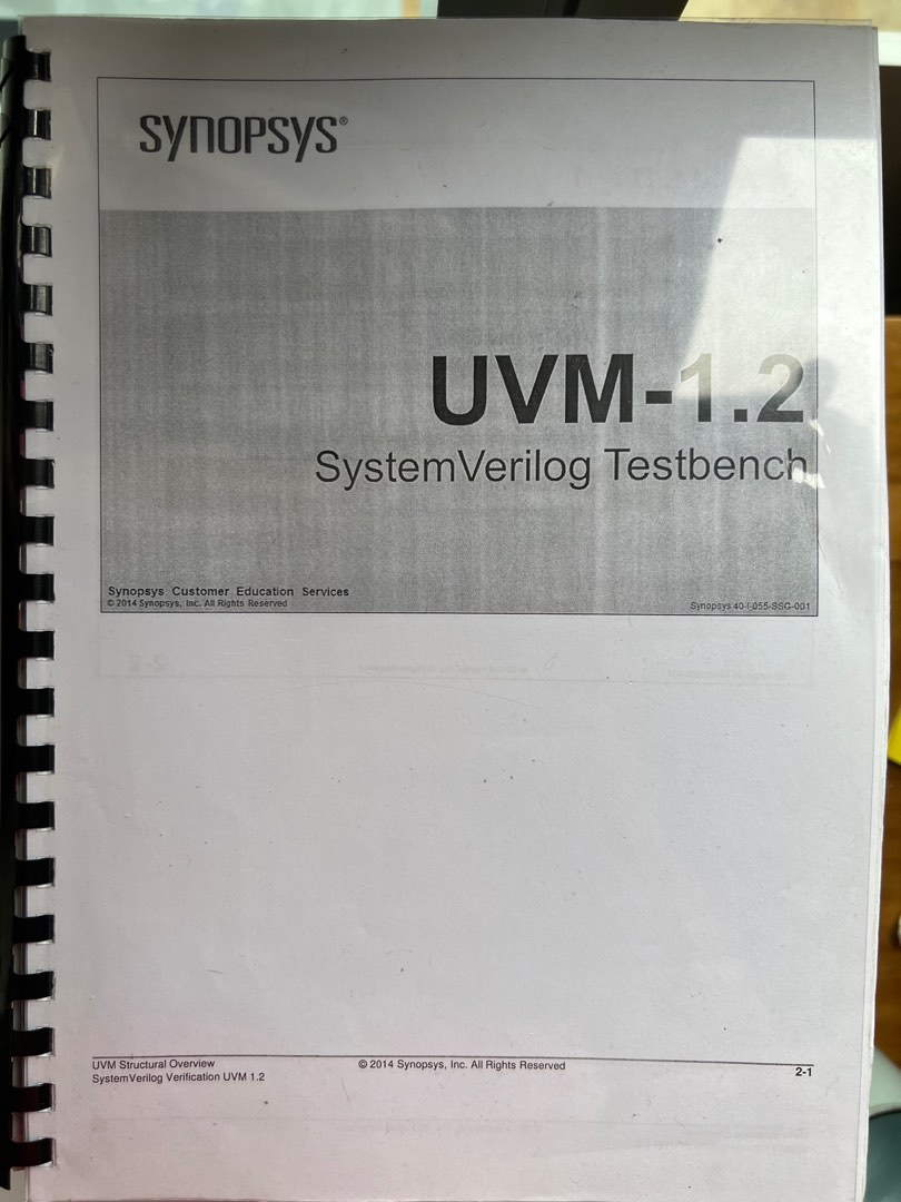 Uvm Systemverilog Training Tutorial Hobbies And Toys Books And Magazines Textbooks On Carousell