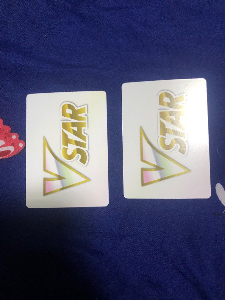 V Star Black Back Pokemon Card, Hobbies & Toys, Toys & Games on Carousell