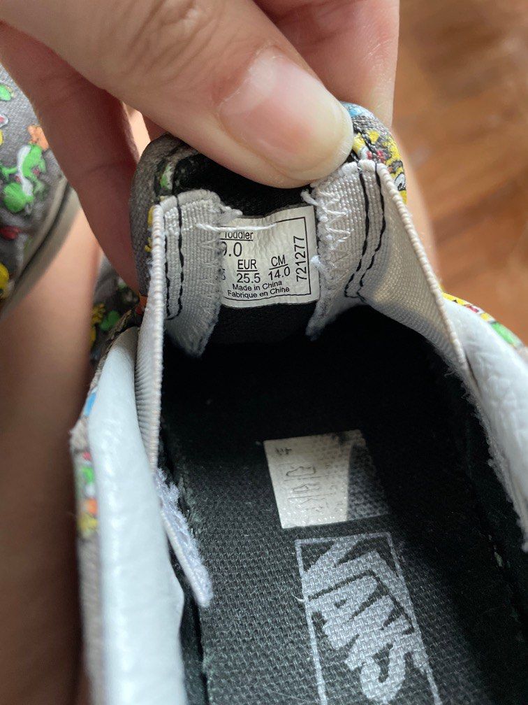 Vans Nintendo Yoshi - for kids 14cm, Babies & Kids, Babies & Kids ...