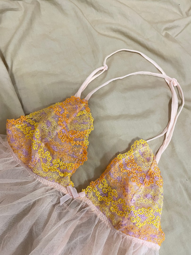 Vintage Victoria Secret Embroidered Womens Fashion New Undergarments And Loungewear On Carousell