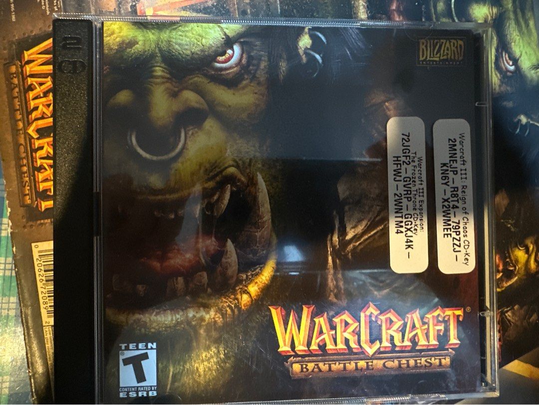 Warcraft Blizzard PC disc game with gaming book, Video Gaming, Video ...