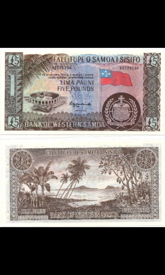 Western Samoa 5 pounds 2020, Hobbies & Toys, Memorabilia & Collectibles ...