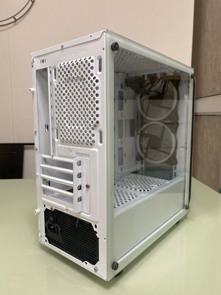 White Tecware mATX PC Case with PSU, Computers & Tech, Parts ...