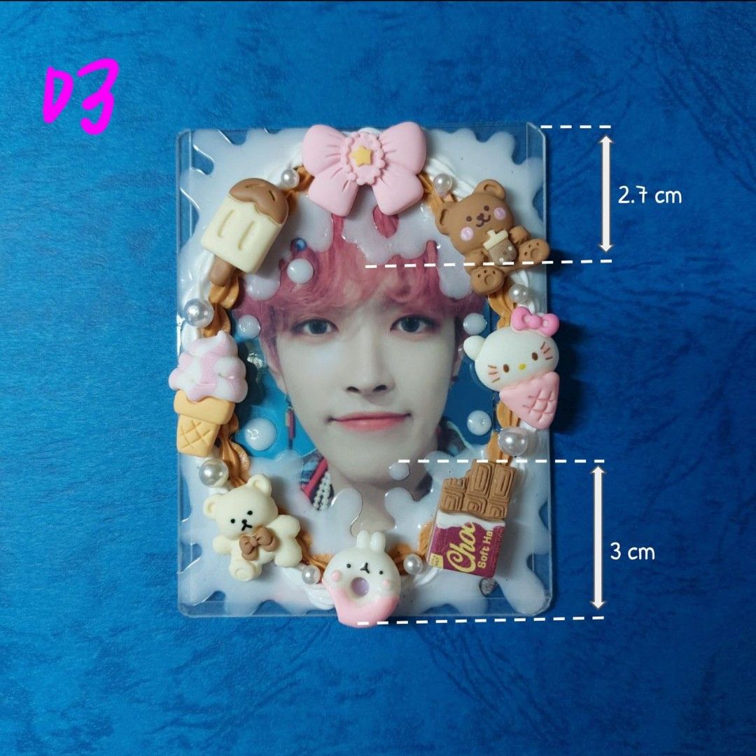 Wts Kpop Decorated Decoden Toploader Cream Simulation Glue Kirby Hello