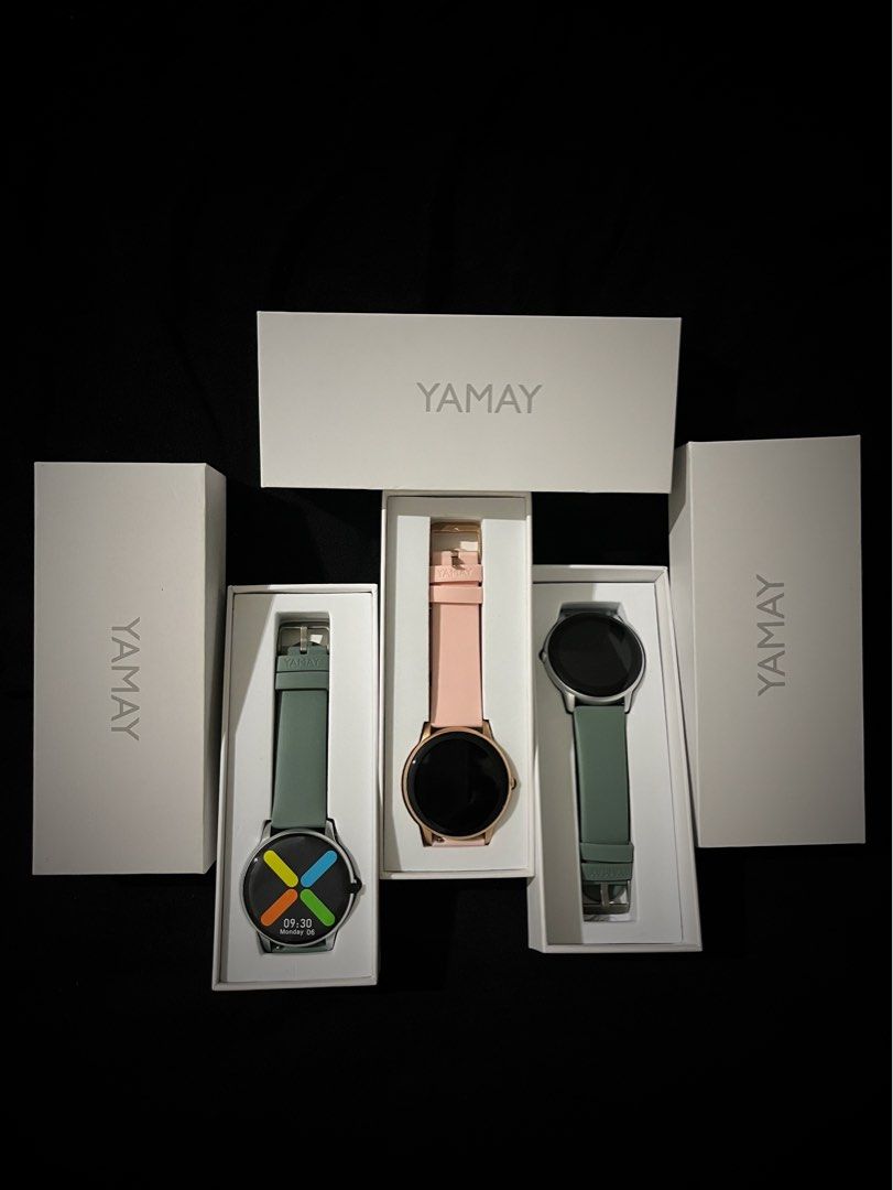 Yamay Round Dial Smart Watch (BNIB), Mobile Phones & Gadgets, Wearables & Smart Watches on Carousell