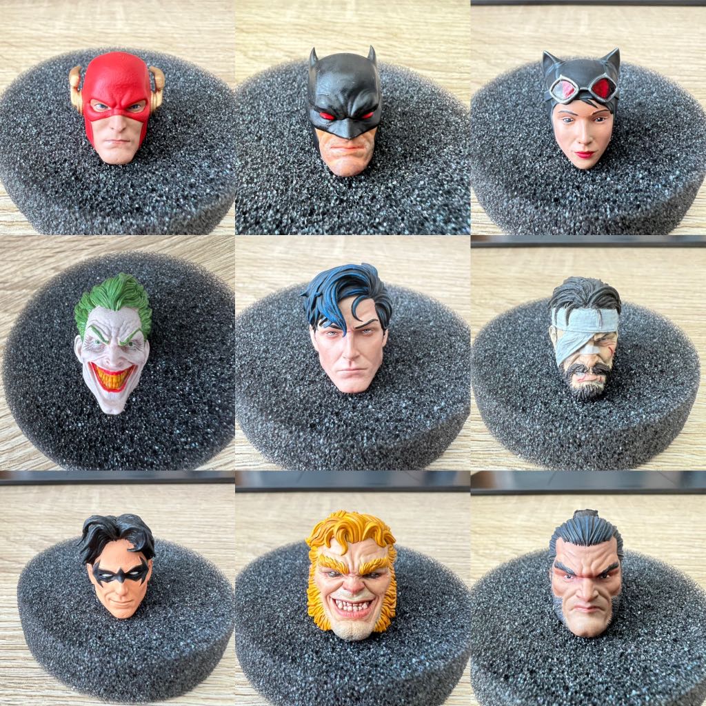 Mezco Mafex Marvel Legends DC 1/12 custom headsculpts for sale, Hobbies ...
