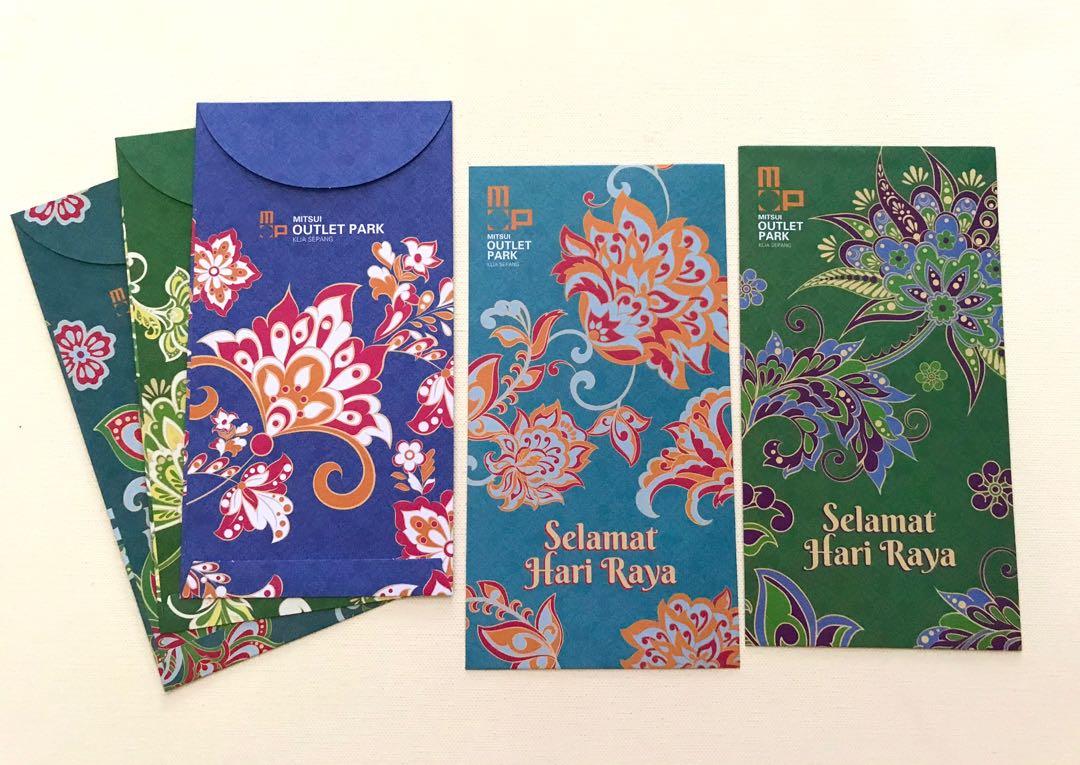 5pcs Mitsui Outlet Park 2021 batik Raya packet / sampul raya sdr ...