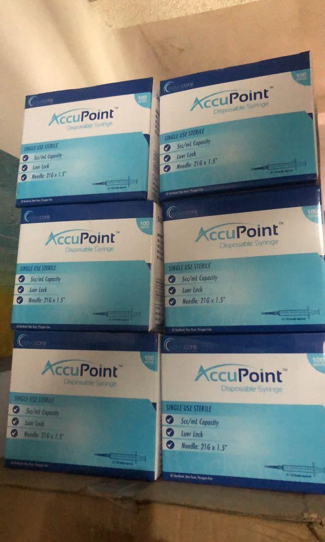Accupoint Syringe 3CC, Health & Nutrition, Medical Supplies & Tools on ...