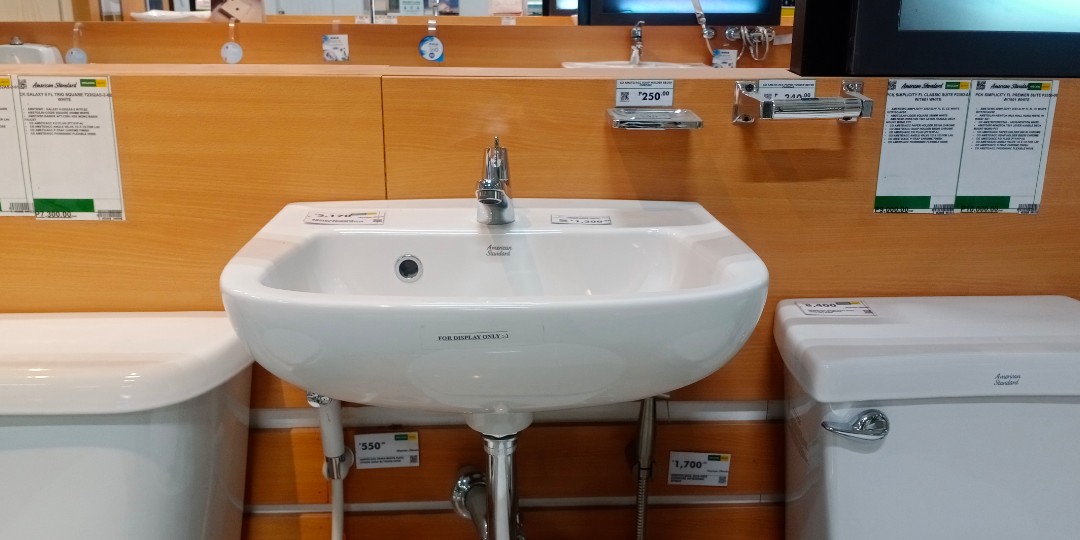 American Standard Lavatory and Faucet Complete Set, Furniture & Home ...