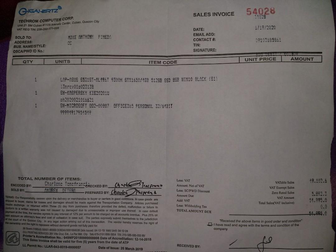 Asus rog g strix G53GT i5-9th gen w/box & receipt, Computers & Tech ...