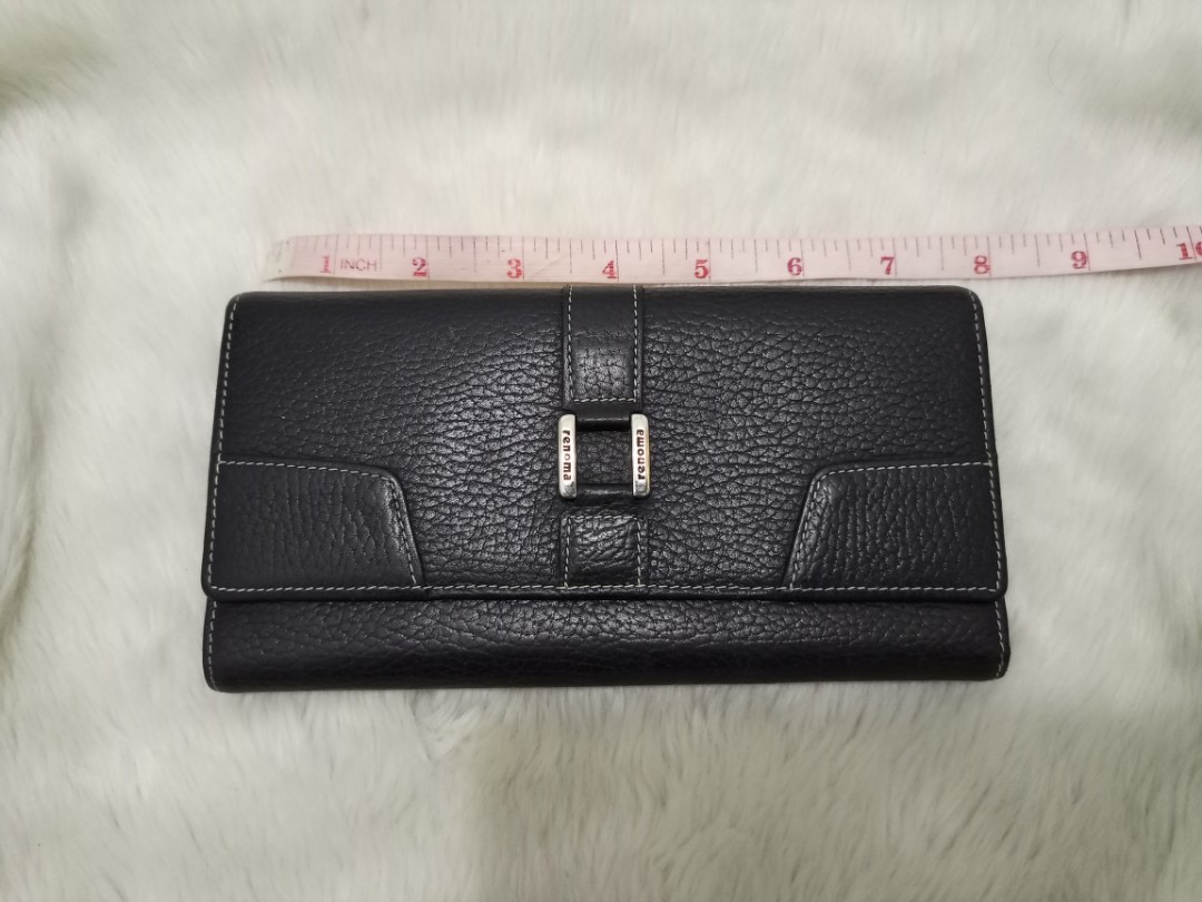 Auth. Renoma Paris Leather Trifold Wallet (Preloved), Women's Fashion ...