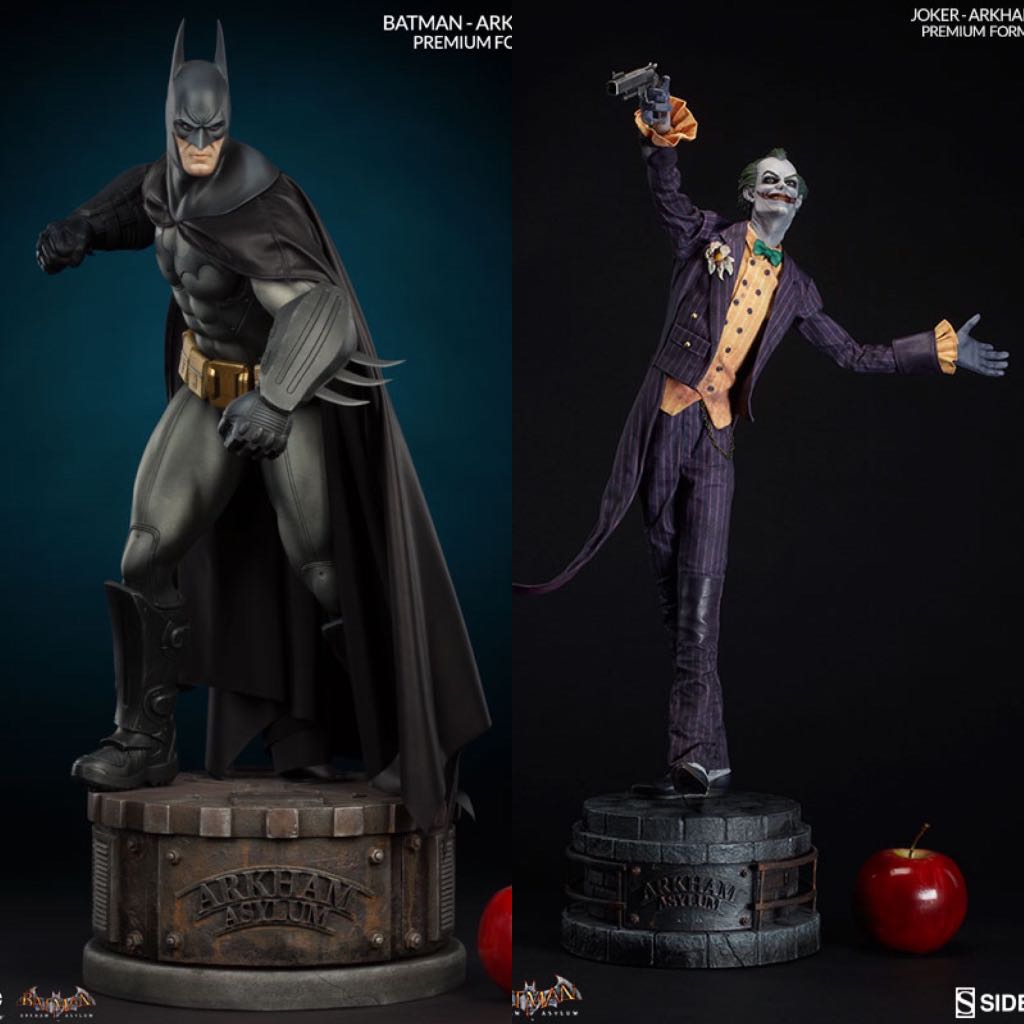 CLEARANCE SET OF 2 Batman and Joker Arkham asylum Premium format ...