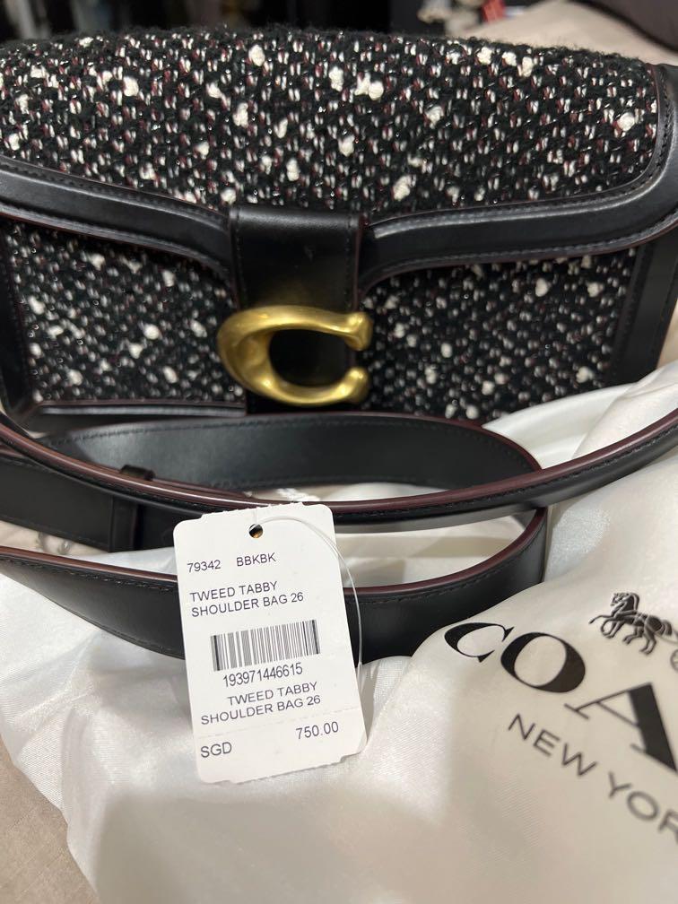 Coach tweed tabby shoulder bag 26, Luxury, Bags & Wallets on Carousell