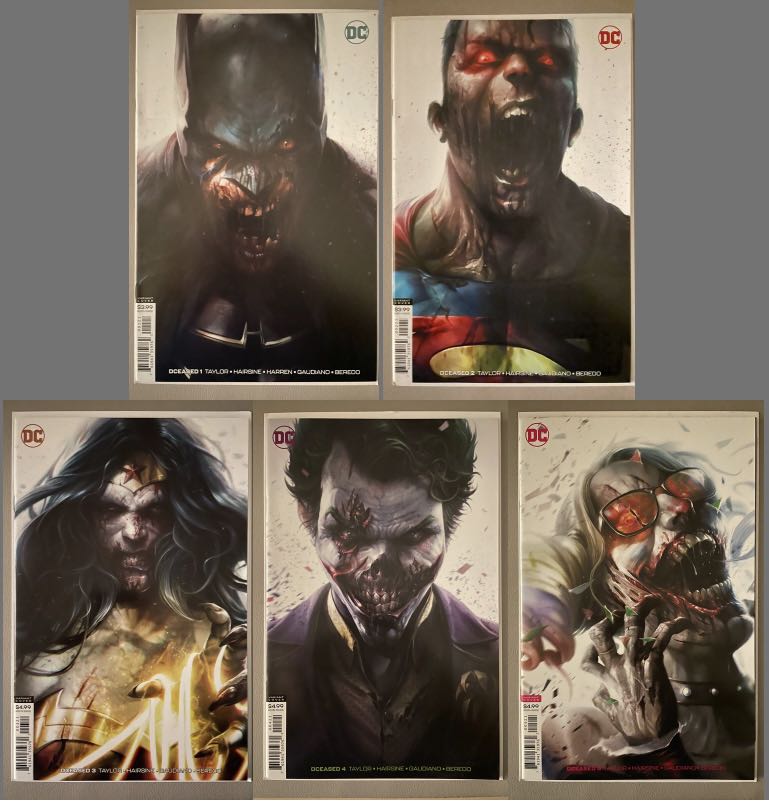 DCeased Comics Zombie Cover Variants Set, Hobbies & Toys, Books ...