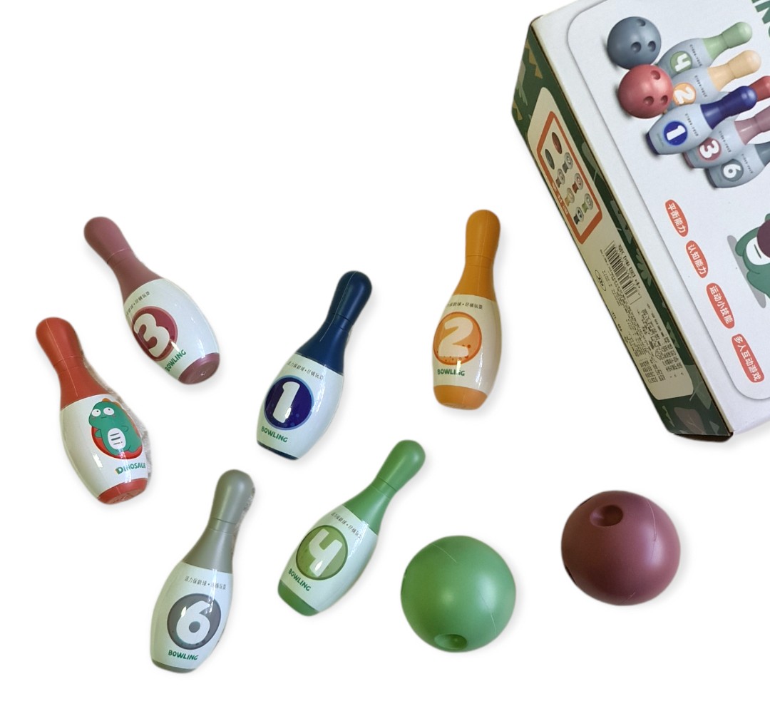 Dinosaur Bowling Set, Hobbies & Toys, Toys & Games on Carousell