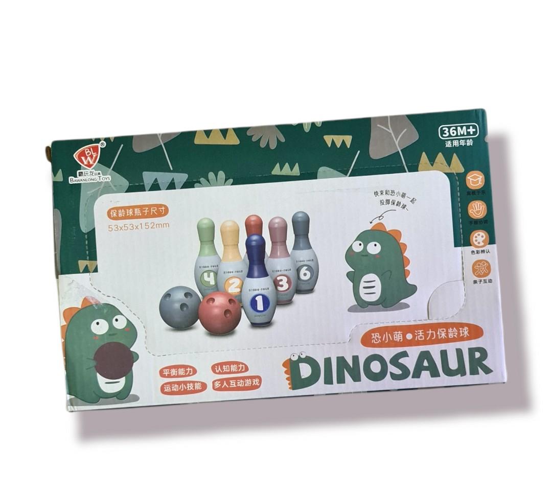 Dinosaur Bowling Set, Hobbies & Toys, Toys & Games on Carousell