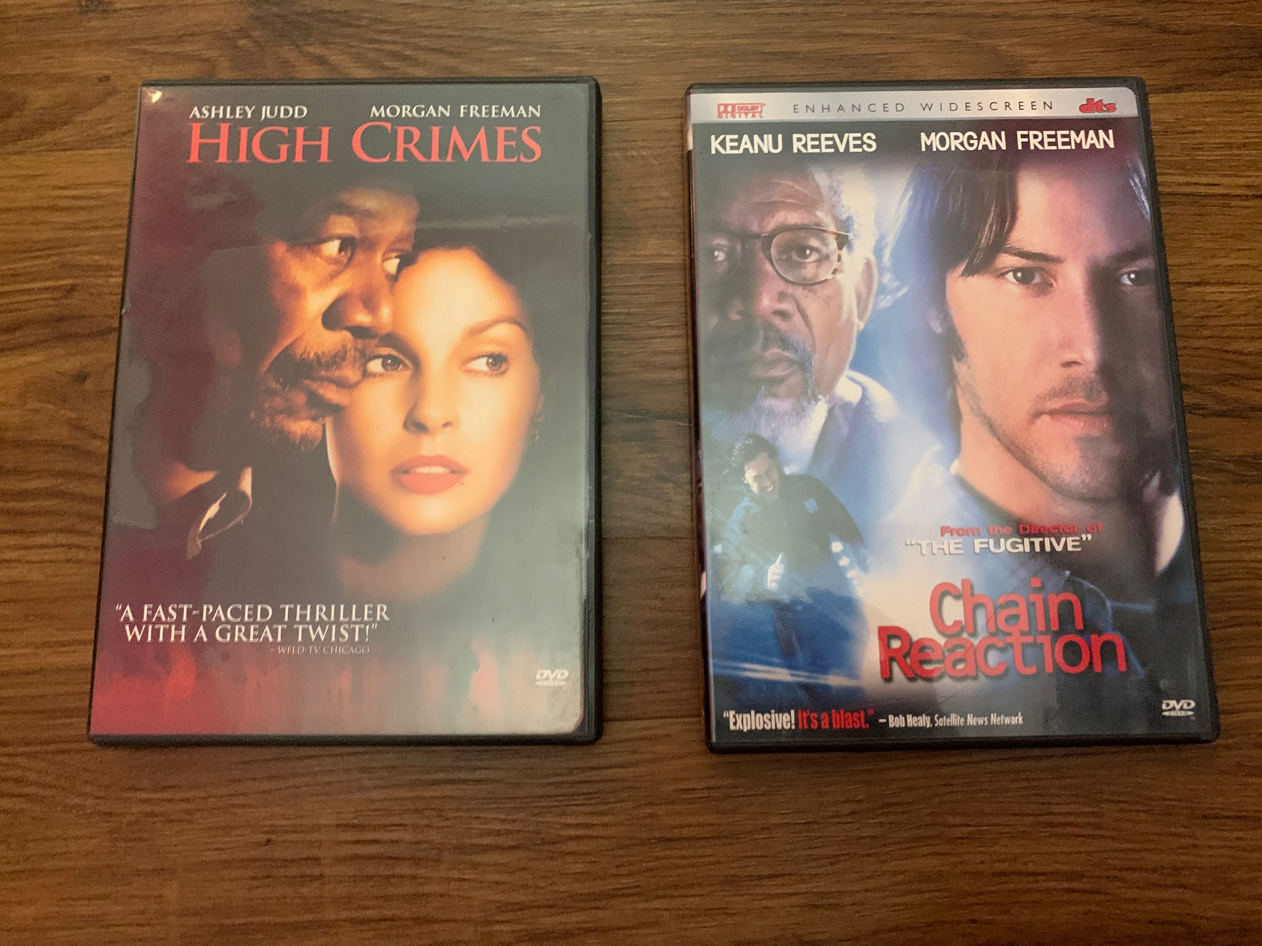 DVD High Crimes / Chain Reaction Morgan Freeman, Keanu Reeves, Hobbies ...