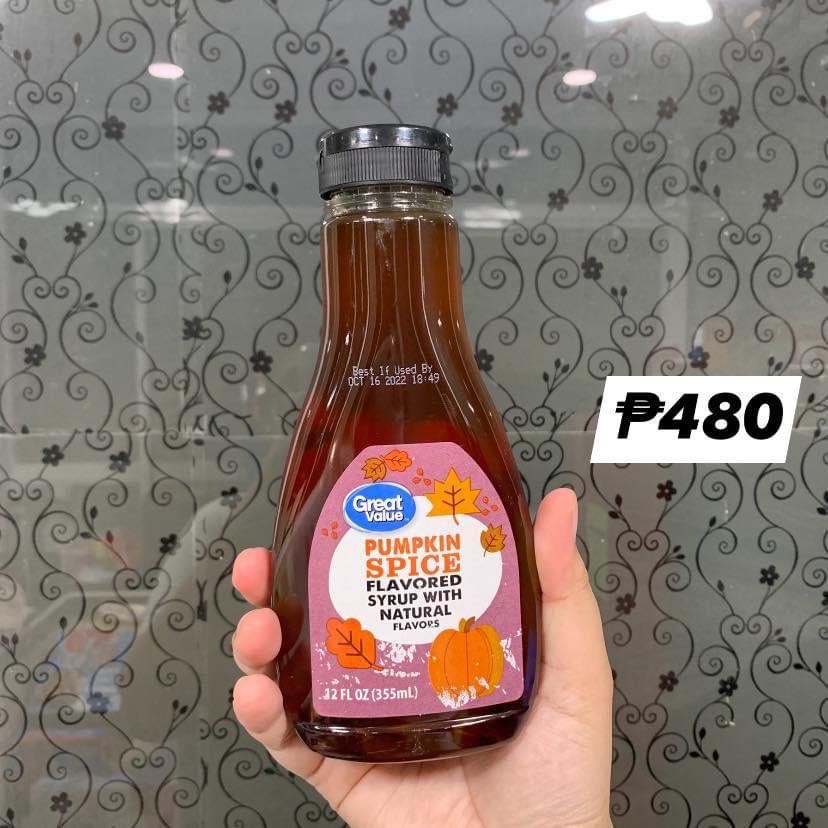 Great Value Pumpkin Spice Pancake Syrup, Food & Drinks, Spice ...