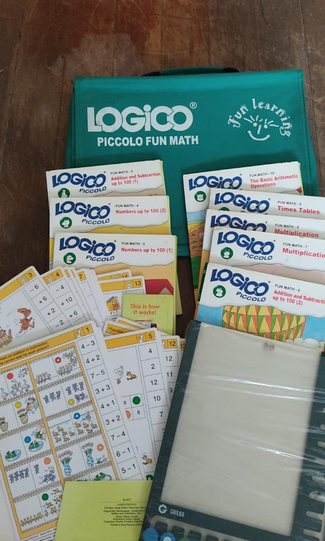Grolier Logico Piccolo Fun Math complete set, Hobbies & Toys, Books ...