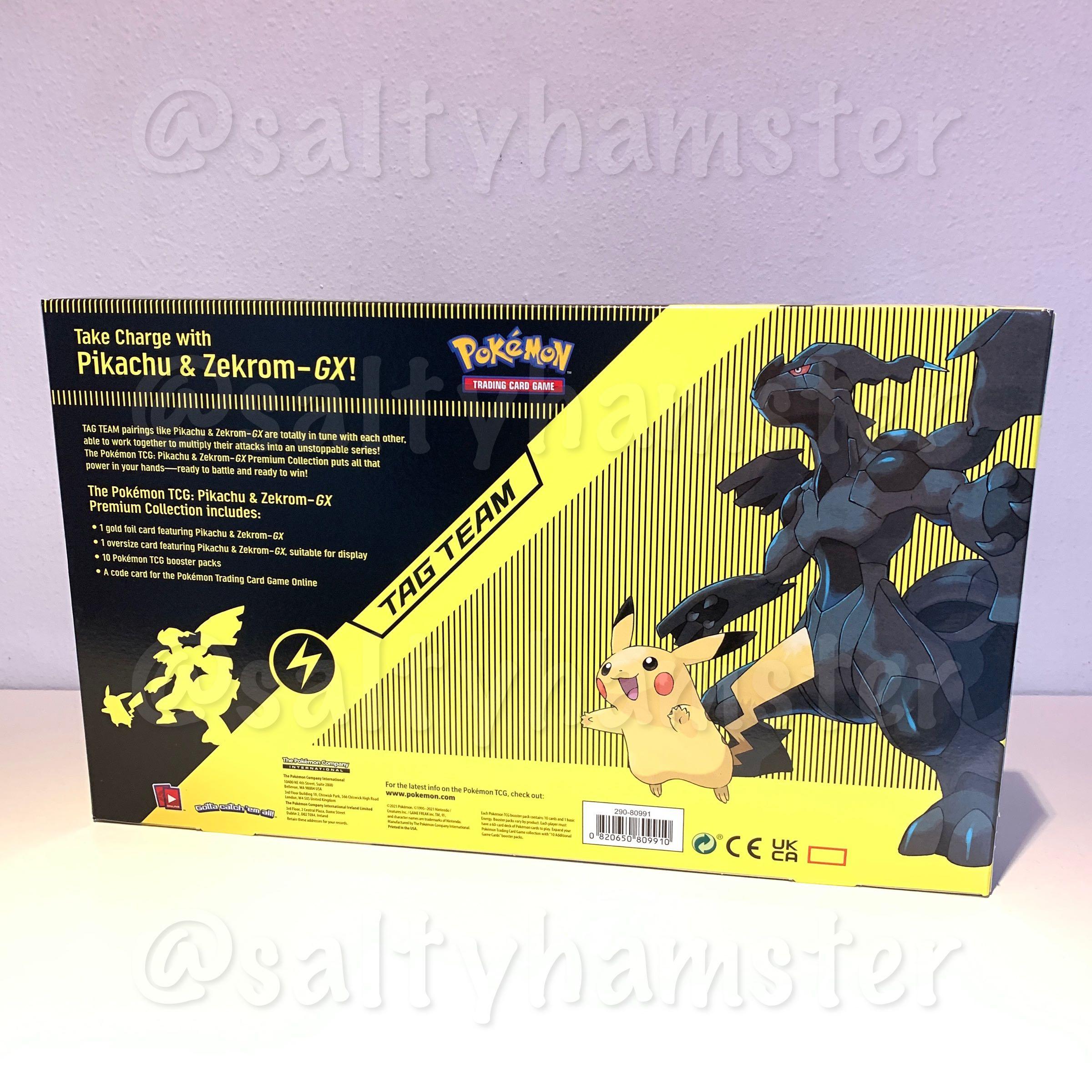 GX Premium Collection Box Pokemon TCG - reshiram charizard pikachu zekrom v vmax ex celebrations ...