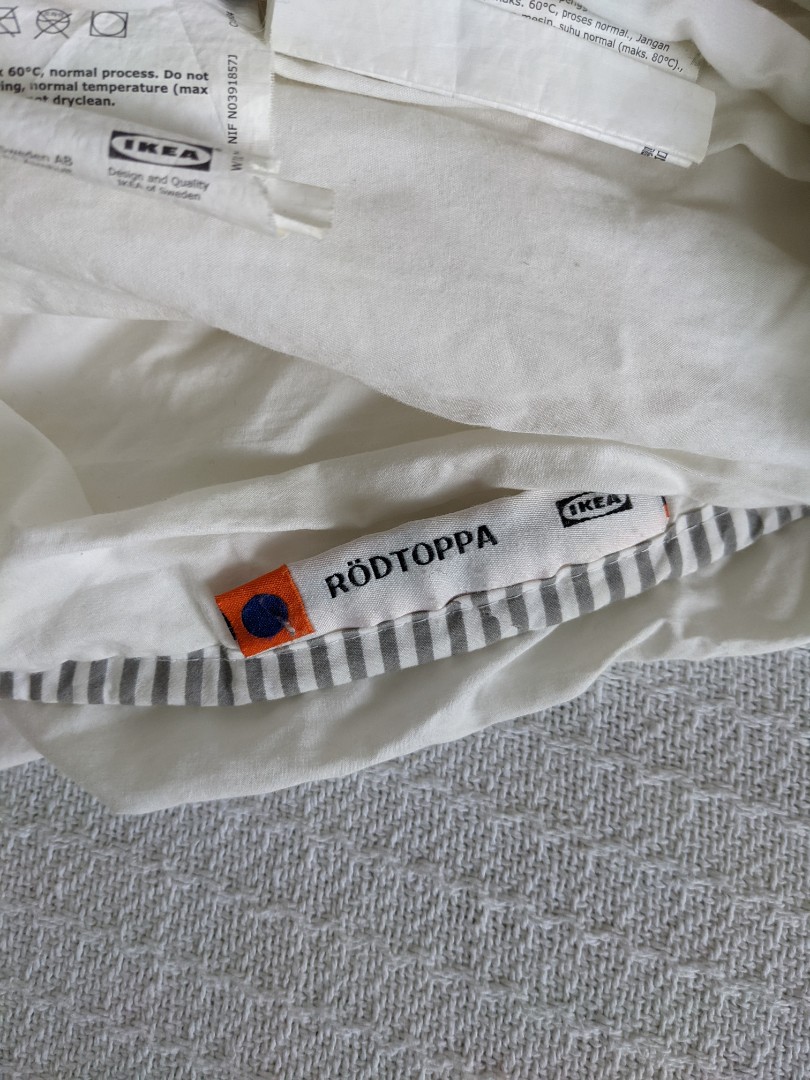 Ikea Duvet Rodtoppa, Furniture & Home Living, Bedding & Towels on Carousell
