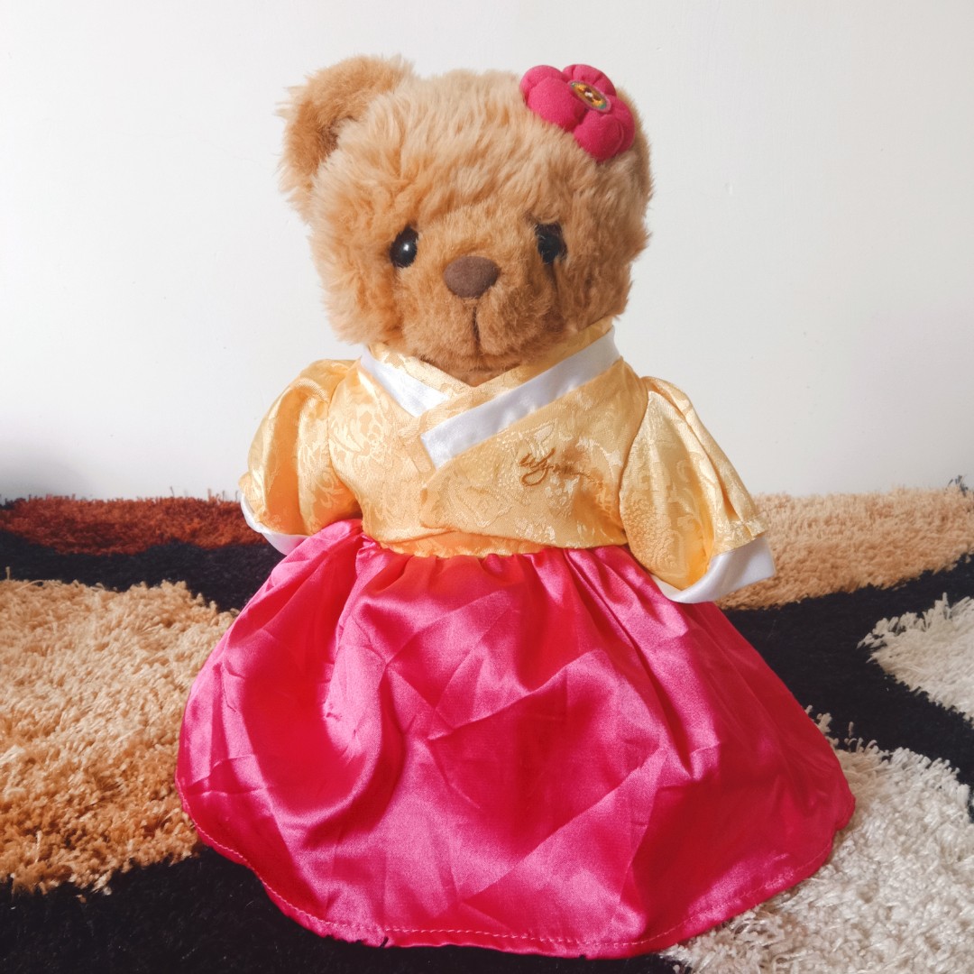 Korean Teddy Bear in Hanbok Plush, Hobbies & Toys, Toys & Games on ...