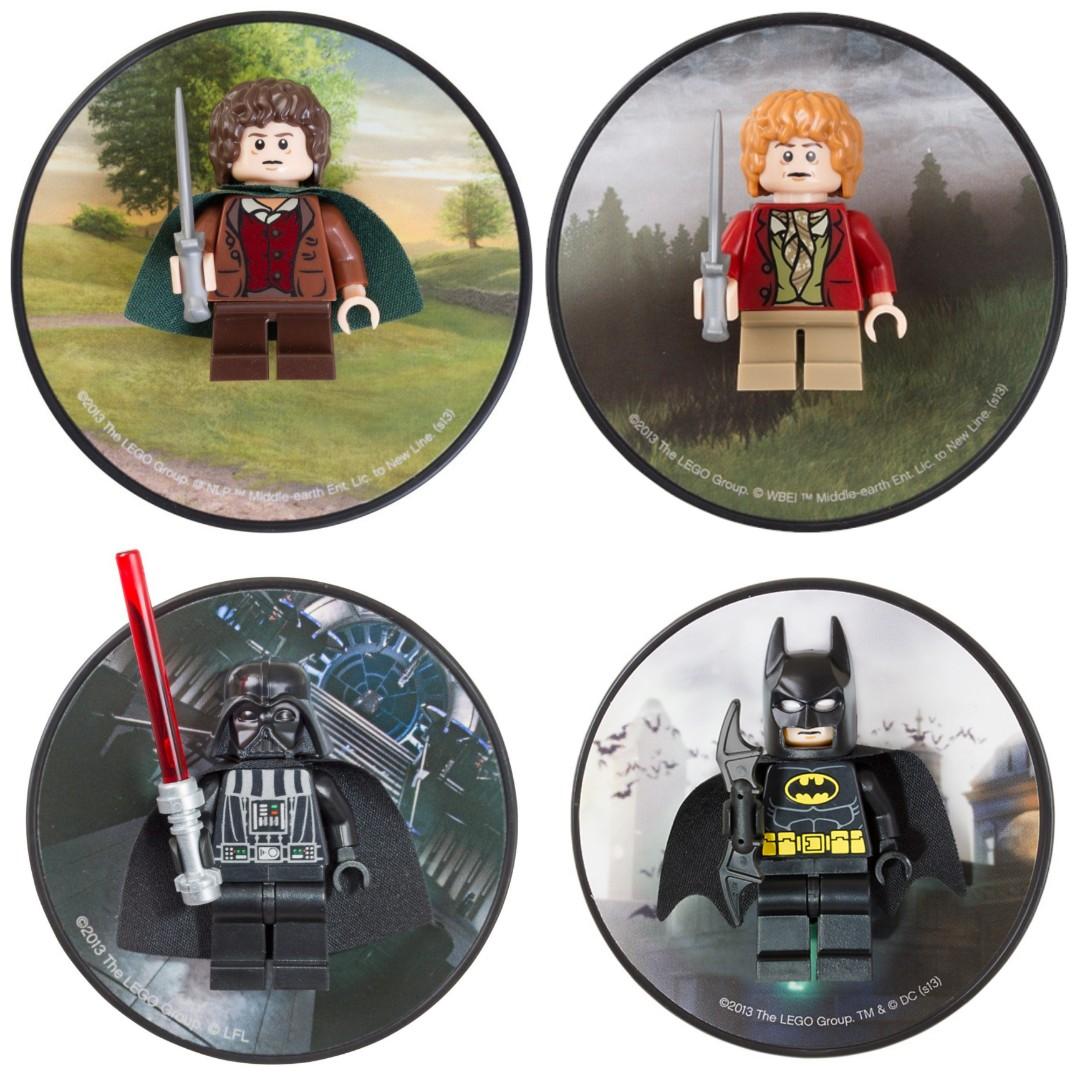 LEGO MAGNETS HOBBIT BILBO FRODO BAGGINS LOTR BATMAN DARTH VADER STAR ...