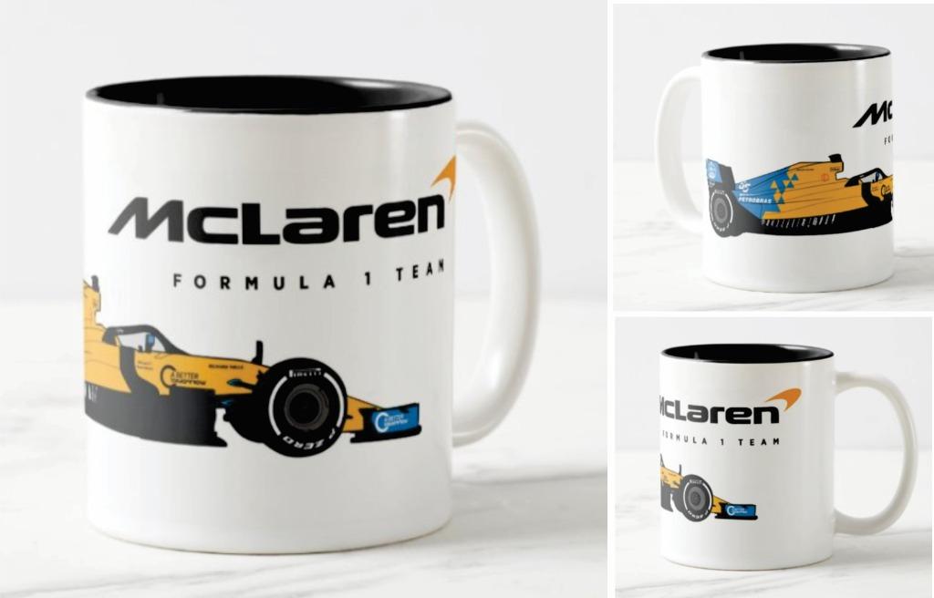 Mclaren F1 Coffee Mug Glass Cup, Furniture & Home Living, Kitchenware ...