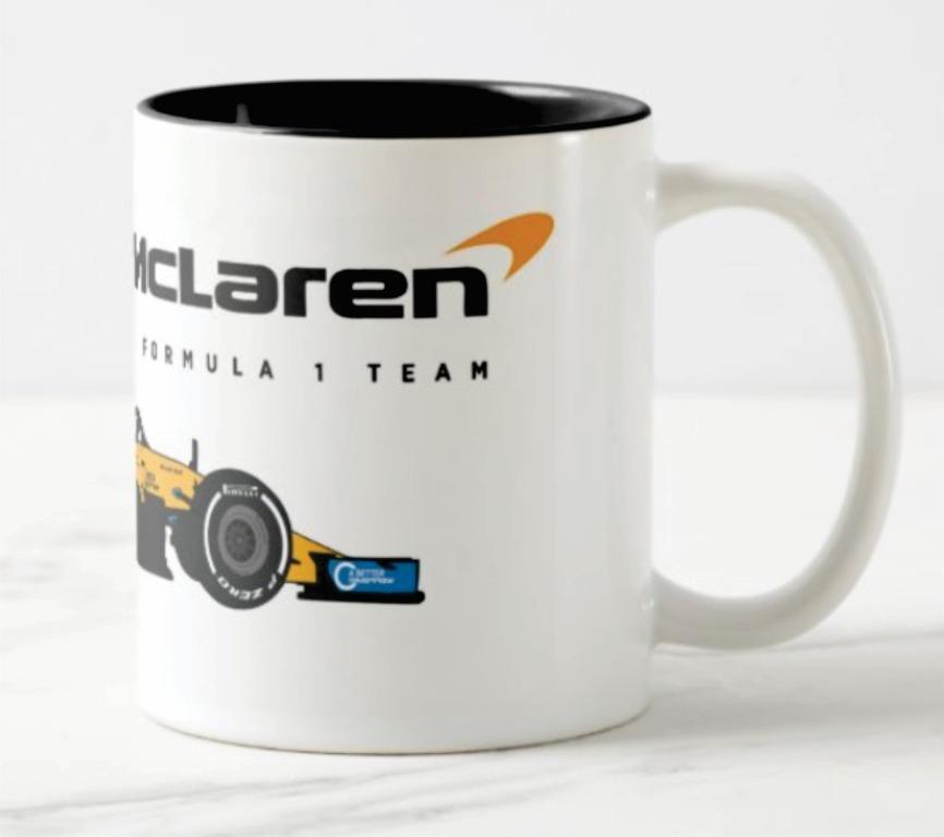 Mclaren F1 Coffee Mug Glass Cup, Furniture & Home Living, Kitchenware ...