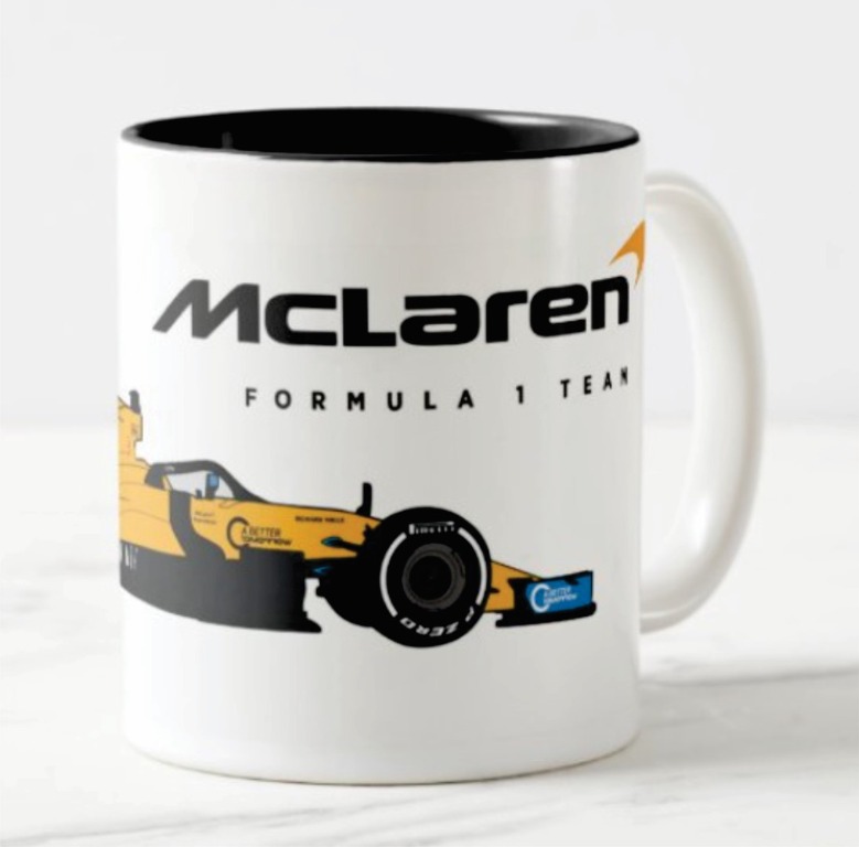 Mclaren F1 Coffee Mug Glass Cup, Furniture & Home Living, Kitchenware ...