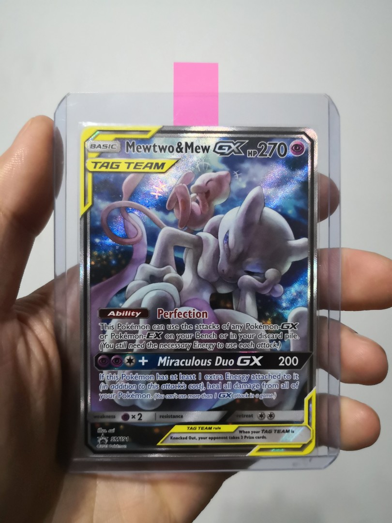 Mewtwo & Mew GX Tag Team Alternate Art Promo Full Art Free normal mail ...