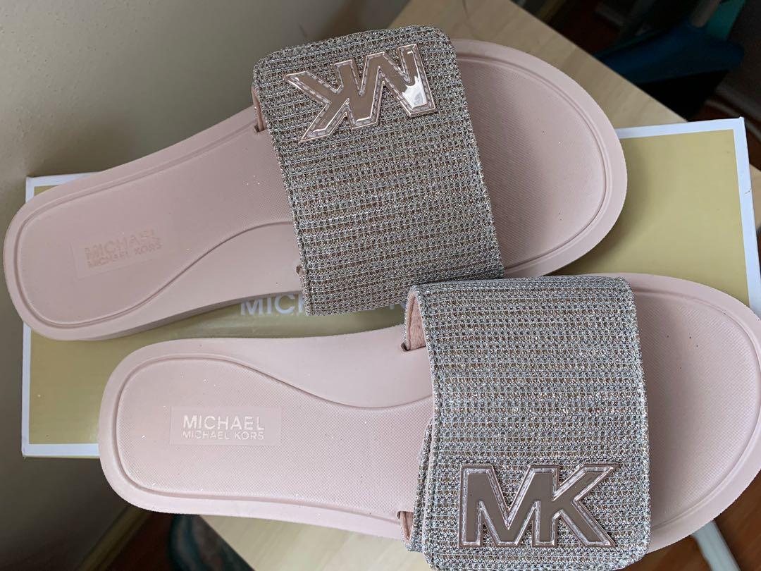 Michael Kors slides, Women's Fashion, Footwear, Flats & Sandals on ...