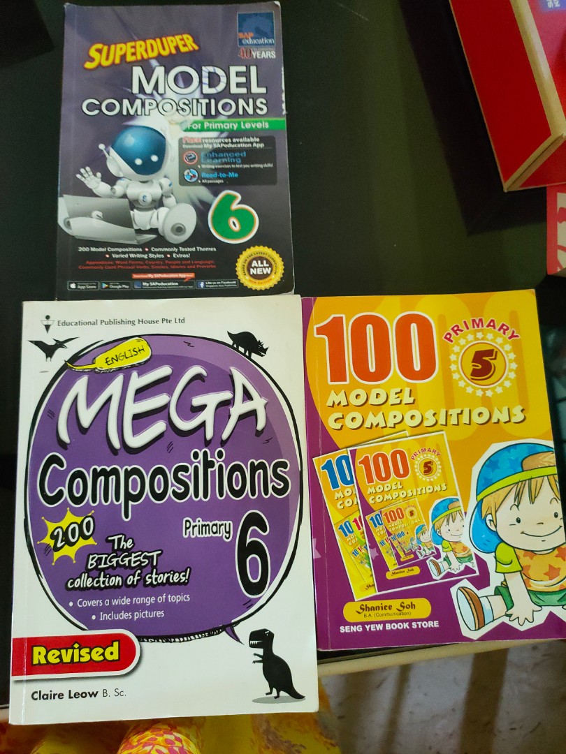 Three books Model Composition Books:P6 and P5, Hobbies & Toys, Books ...