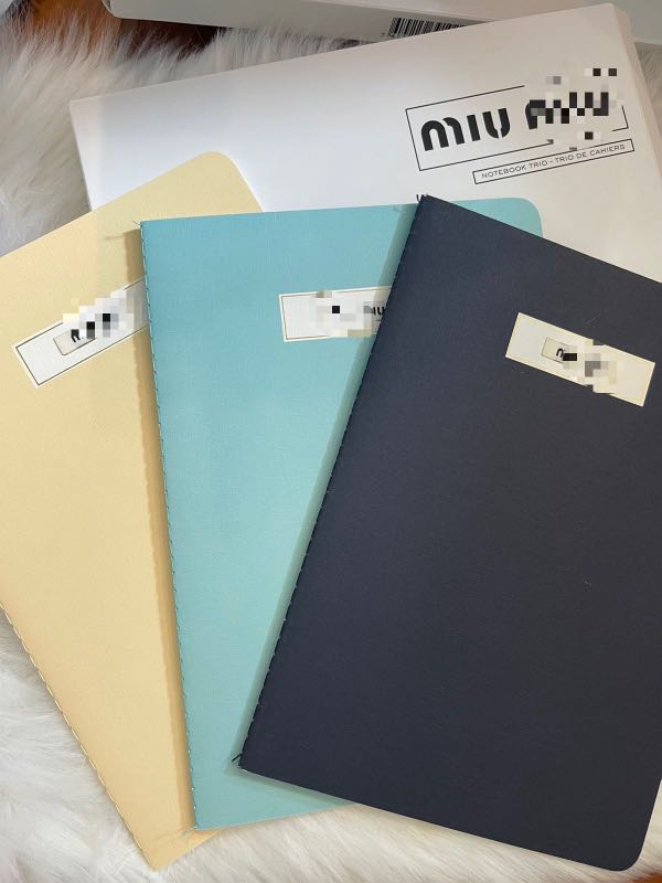 M!uM!u 3pc colorful notebook from gwpparfums, Hobbies & Toys ...