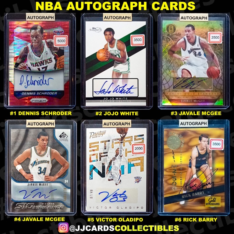 NBA Autograph Cards in TopLoader Batch3, Hobbies & Toys, Toys & Games ...