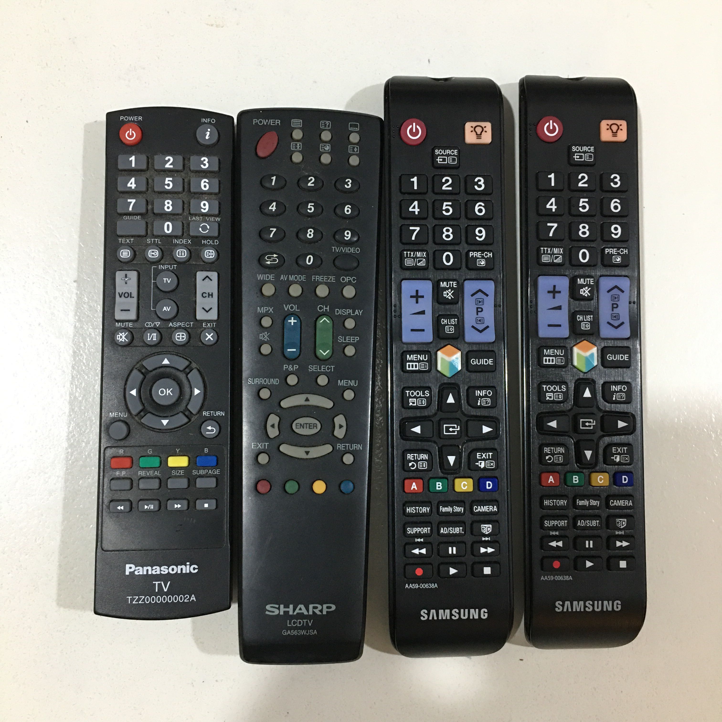 Original Pana Sharp Samsung TV remote control, TV & Home Appliances, TV ...