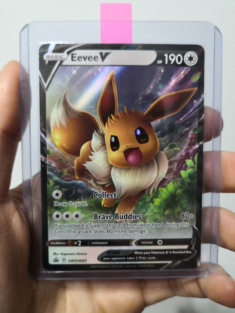 Pokemon eevee v promo eeveelution set free normal mail toploader ...