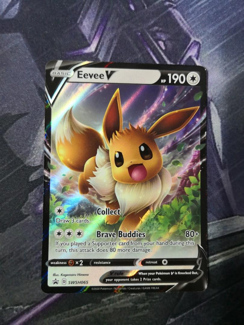 Pokemon eevee v promo eeveelution set free normal mail toploader ...